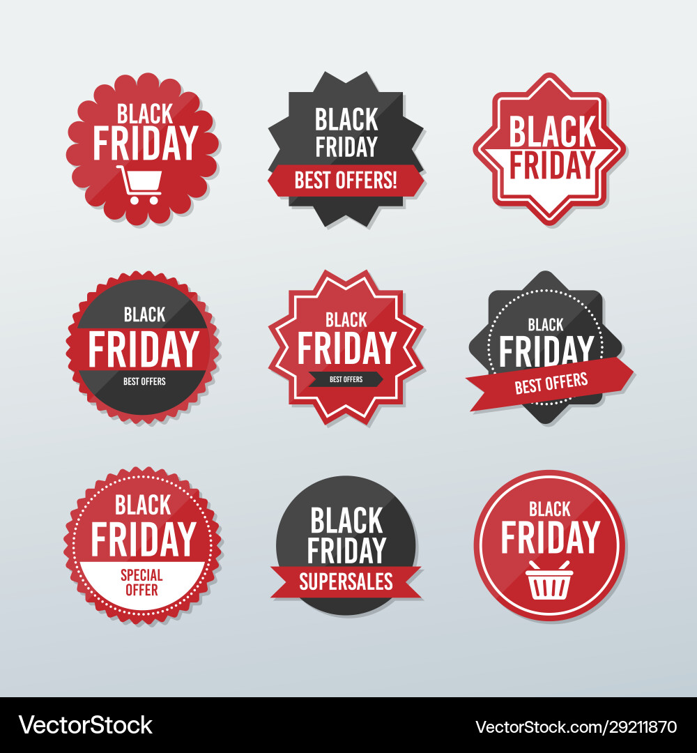 Variety sales tag set Royalty Free Vector Image