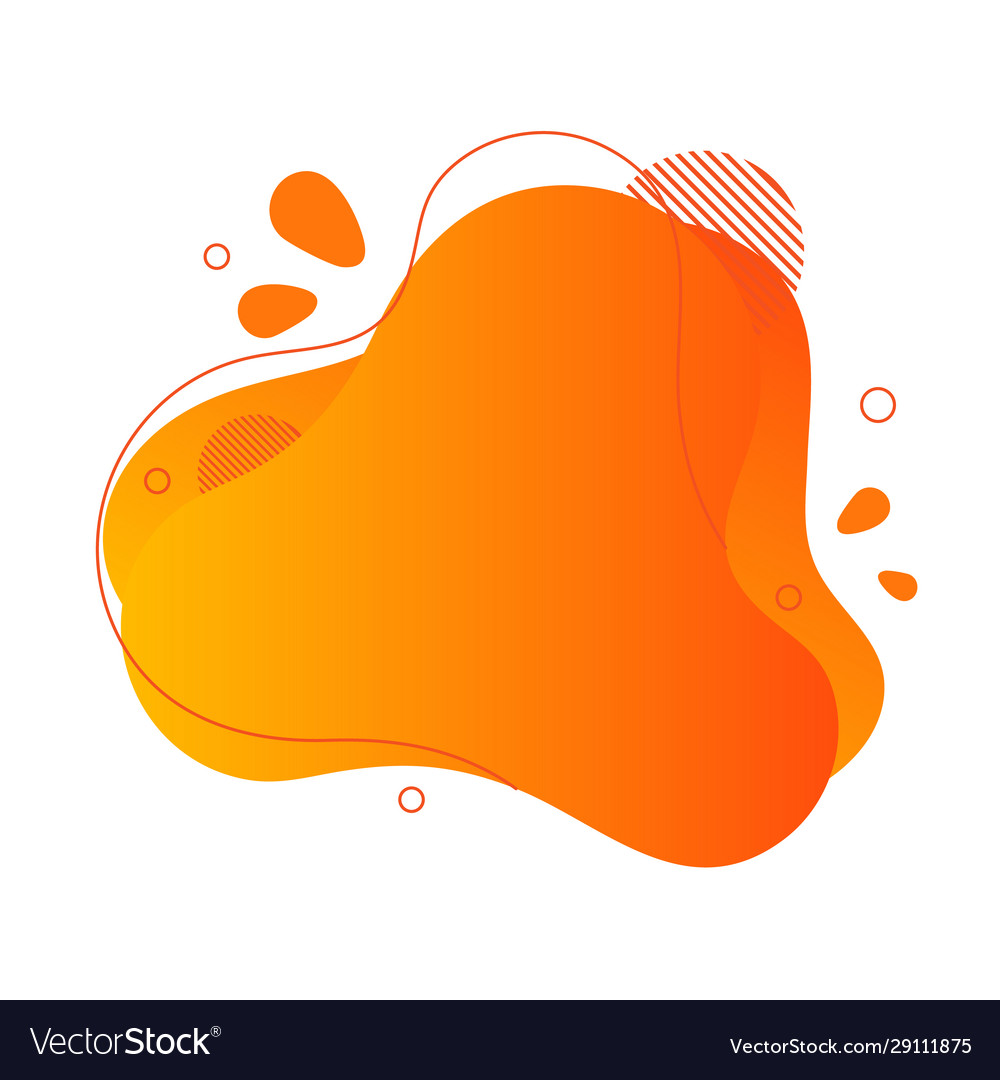 Abstract fluid design element Royalty Free Vector Image