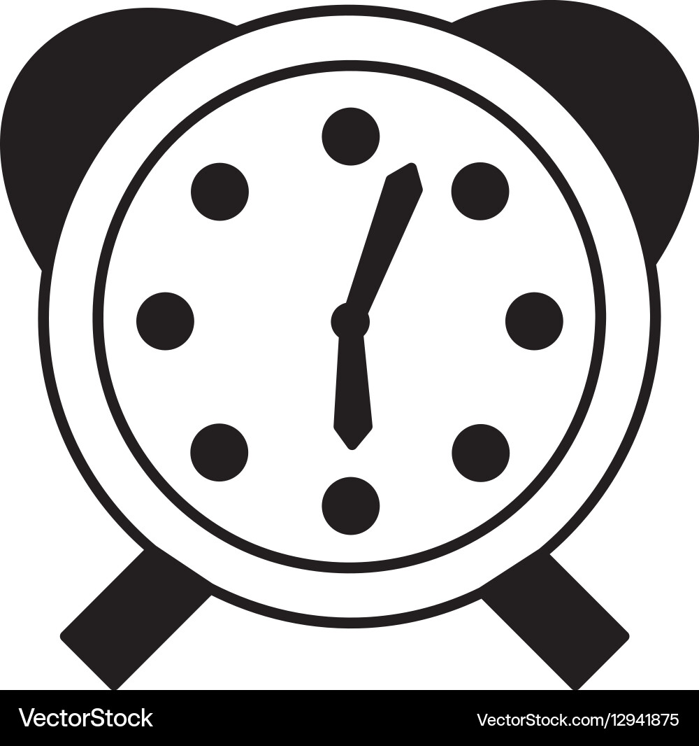 Alarm watch isolated icon Royalty Free Vector Image
