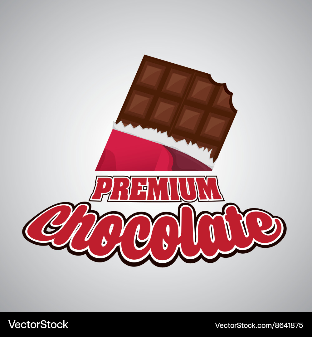 Chocolate design sweet icon dessert concept Vector Image