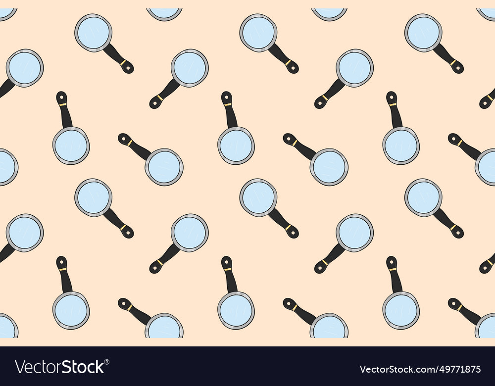 Hand mirror colored pattern Royalty Free Vector Image
