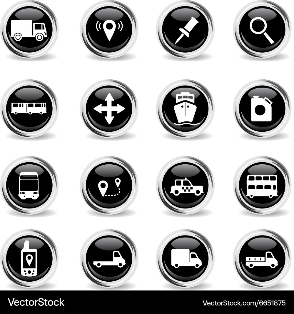 Navigation simply icons Royalty Free Vector Image