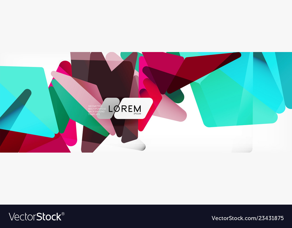 Science background abstract triangle pattern Vector Image