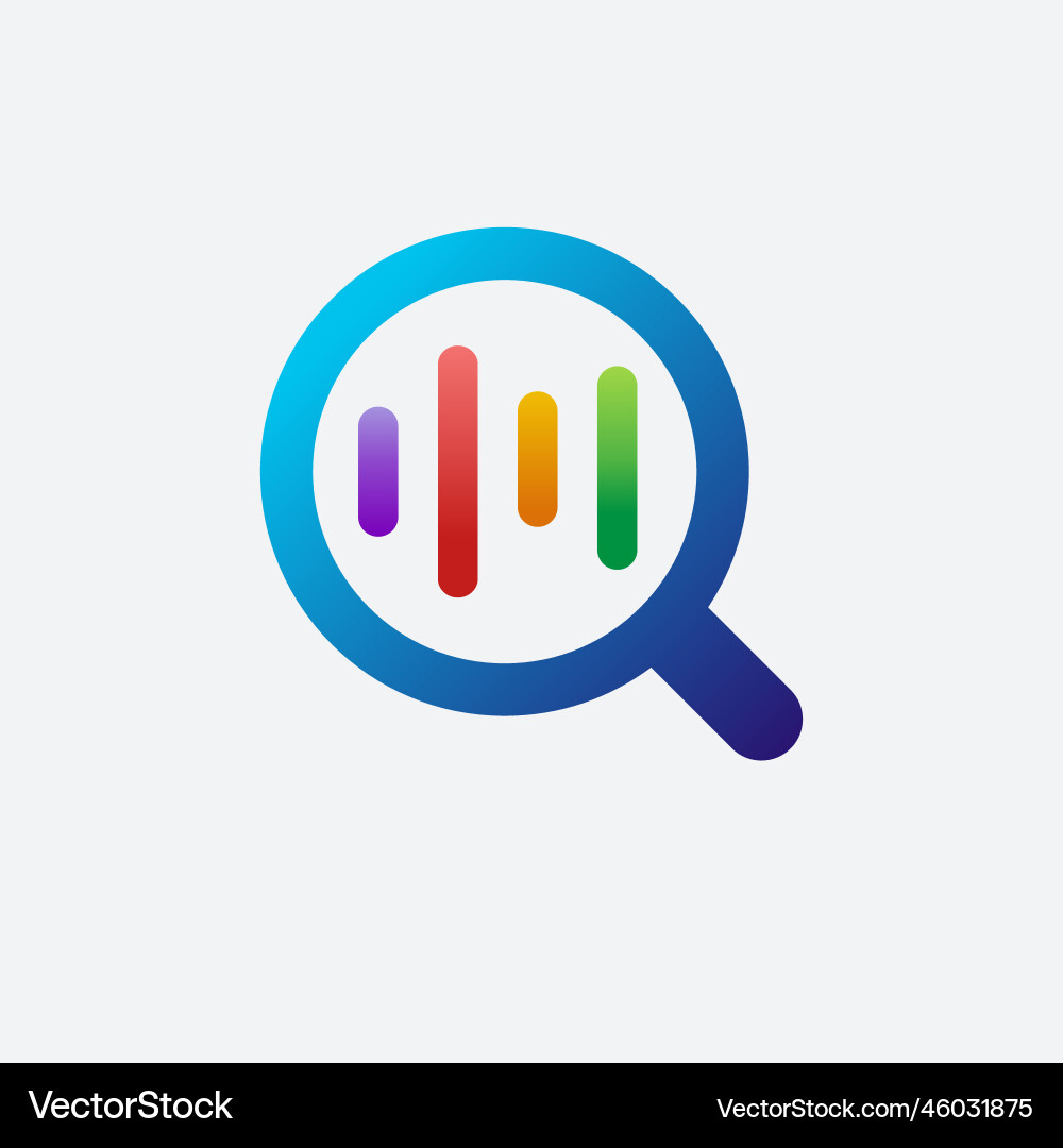 Sound finder logo design Royalty Free Vector Image