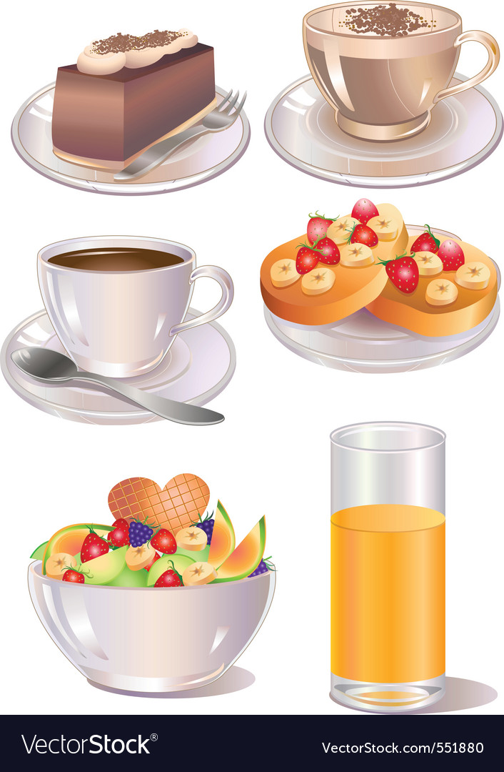 Desserts Royalty Free Vector Image - VectorStock