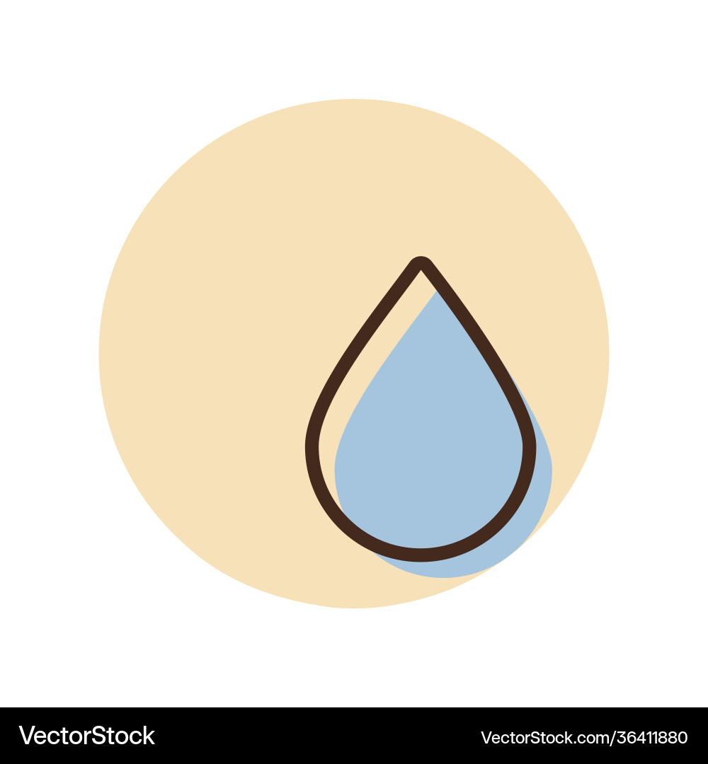 Drop water icon weather sign Royalty Free Vector Image