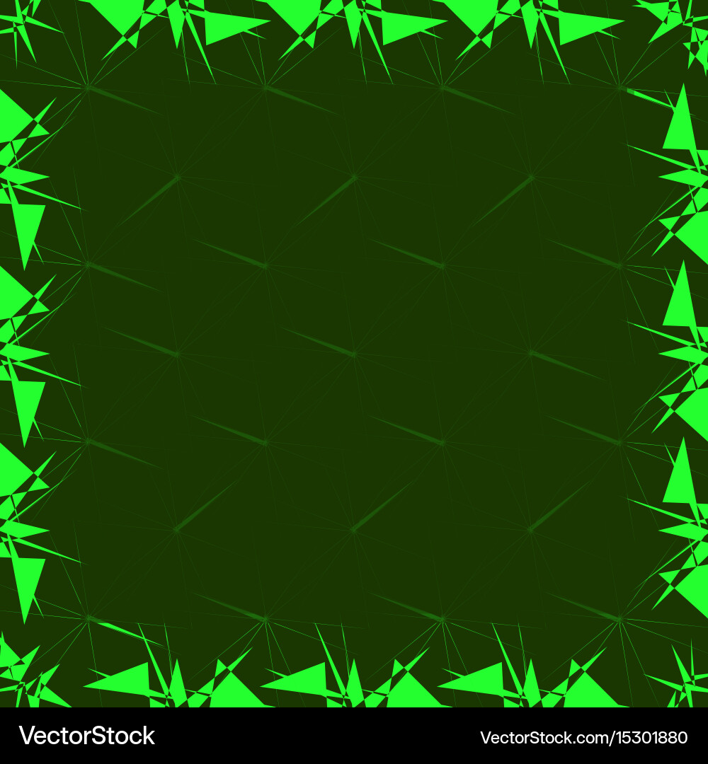 Frame template in green color Royalty Free Vector Image