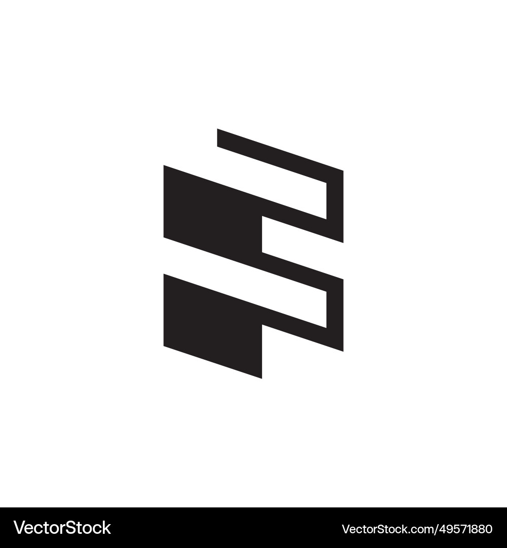 Modern letter f logo design Royalty Free Vector Image