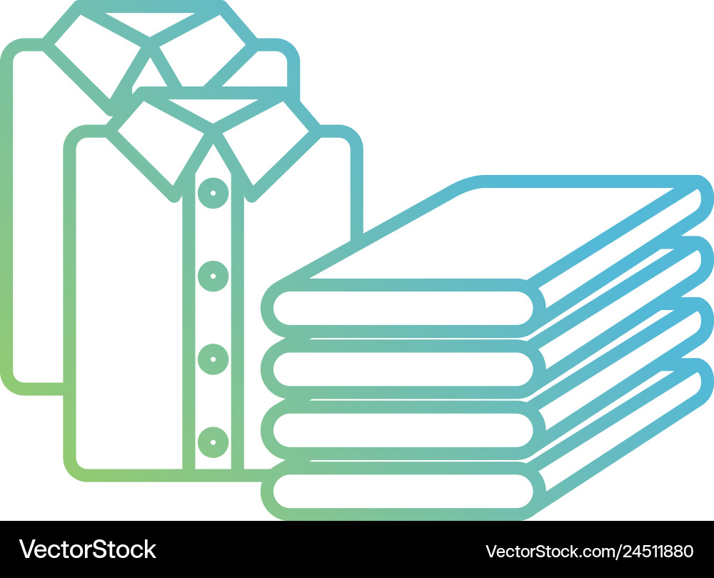 Shirts and clothes laundry service Royalty Free Vector Image