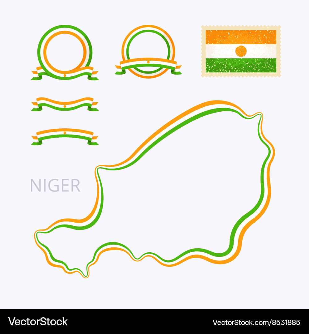 Colors of niger Royalty Free Vector Image - VectorStock