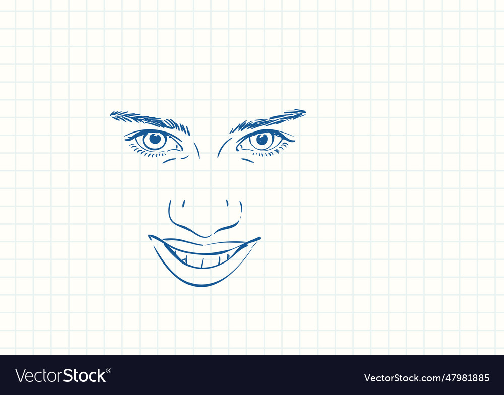 Face Royalty Free Vector Image - VectorStock
