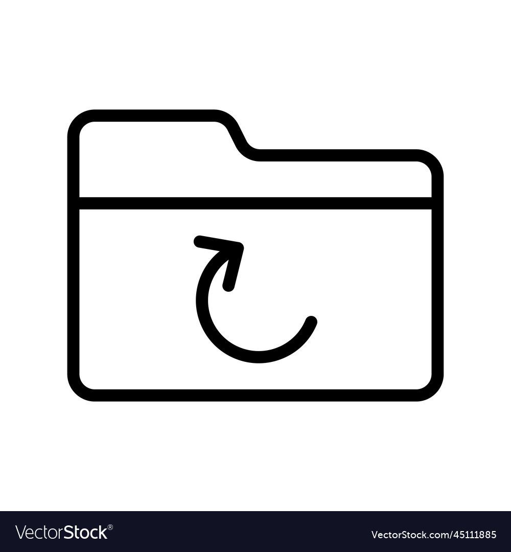 Folder loading icon Royalty Free Vector Image - VectorStock