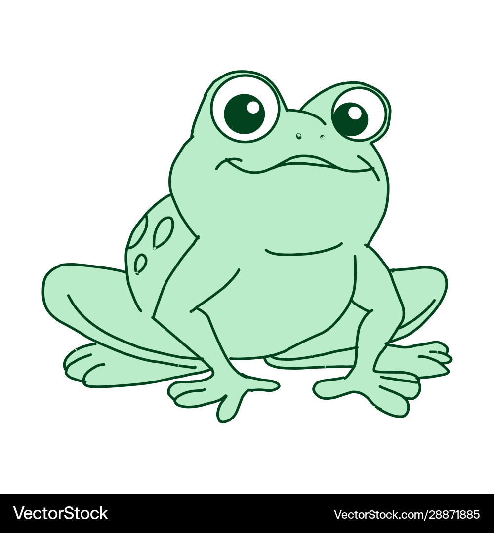 Frog icon in trendy design style icon Royalty Free Vector