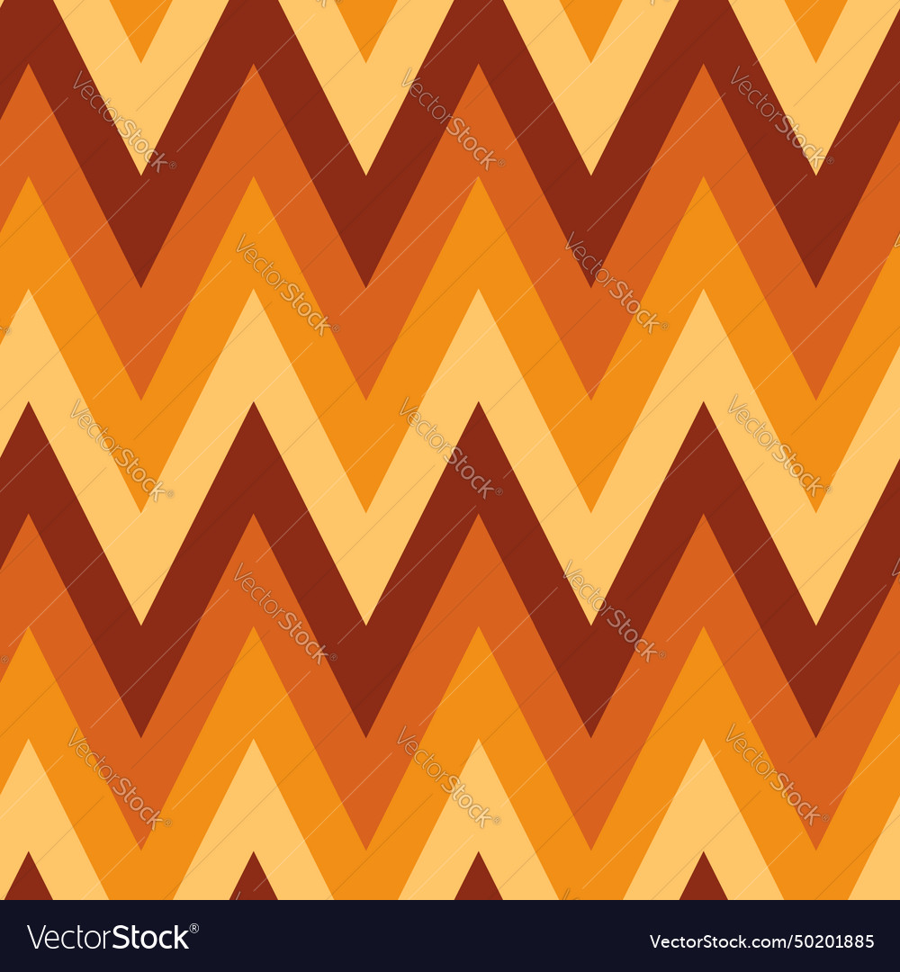 Retro 70s chevron seamless pattern Royalty Free Vector Image