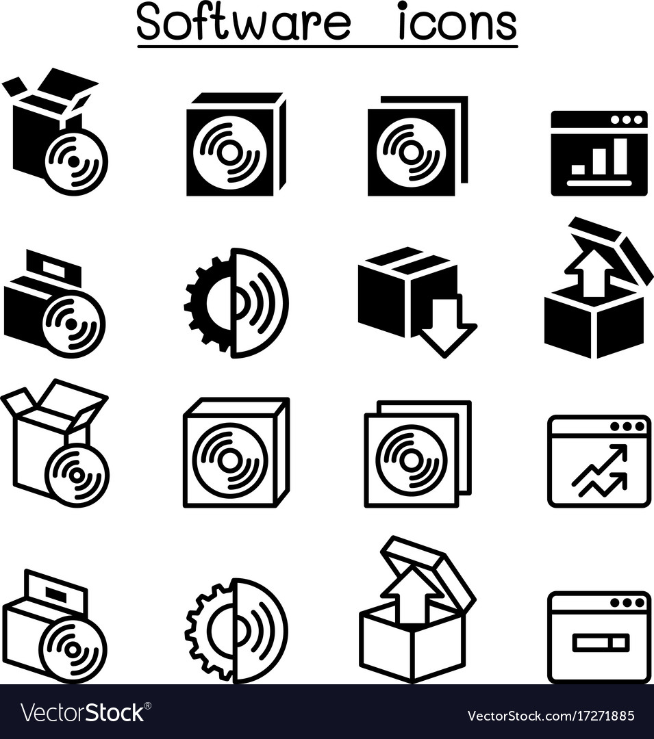 Setup configuration maintenance installation Vector Image