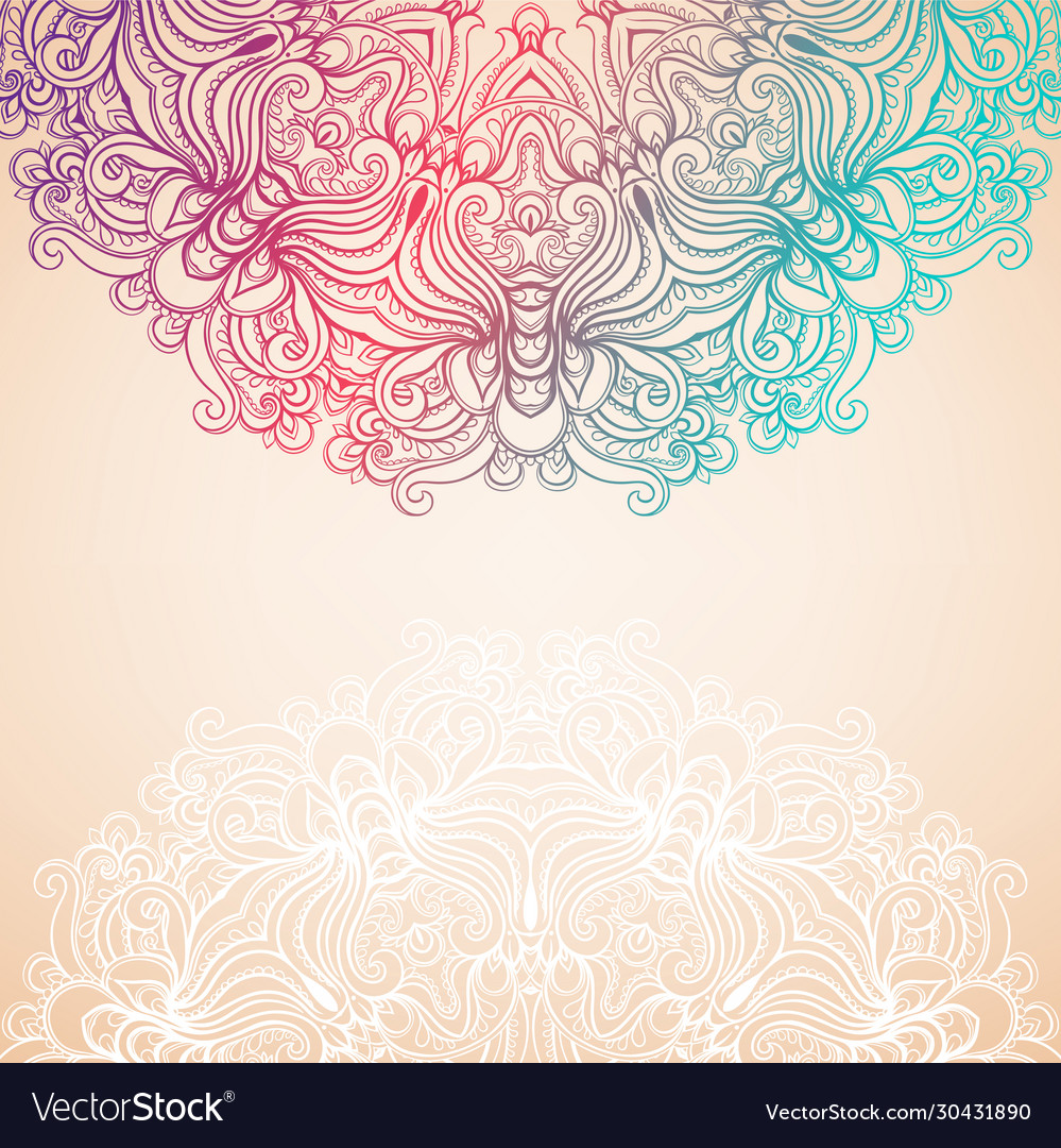 Background with a round natural pattern Royalty Free Vector