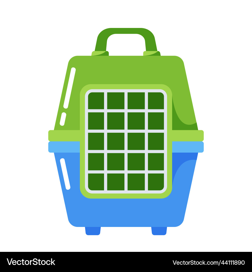 Cage for cat or dog carrier accessory pet Vector Image