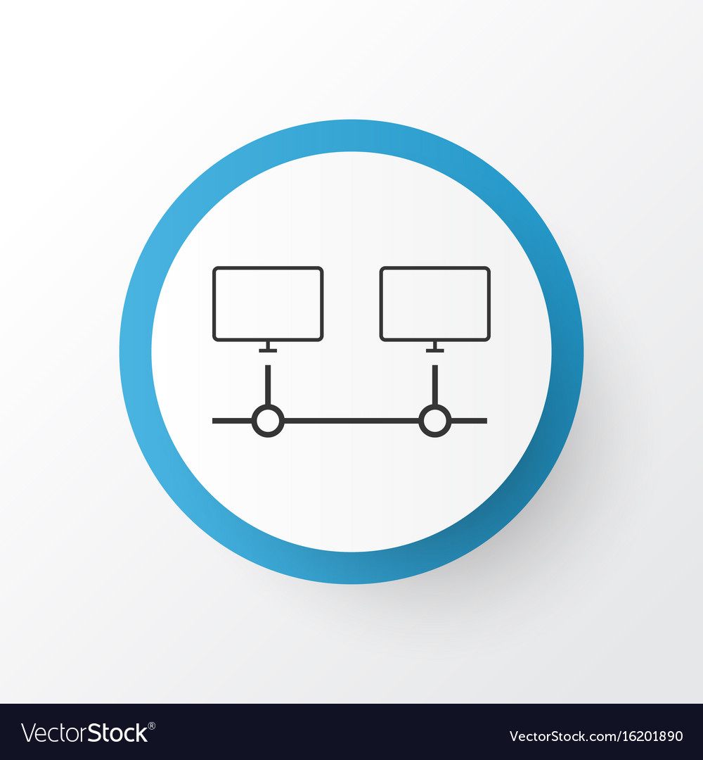 Computer connection icon symbol premium quality Vector Image