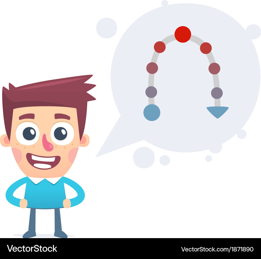 Curve of success Royalty Free Vector Image - VectorStock