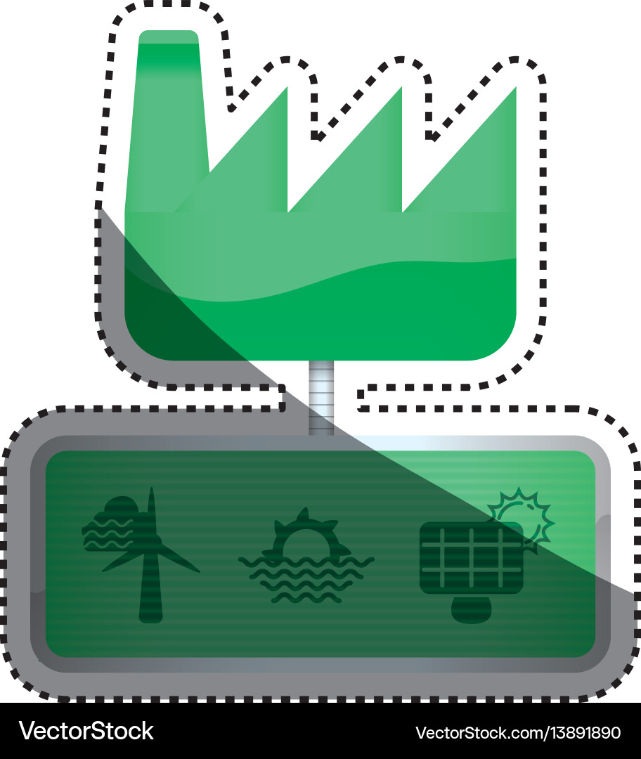 Environment and industrial energy Royalty Free Vector Image