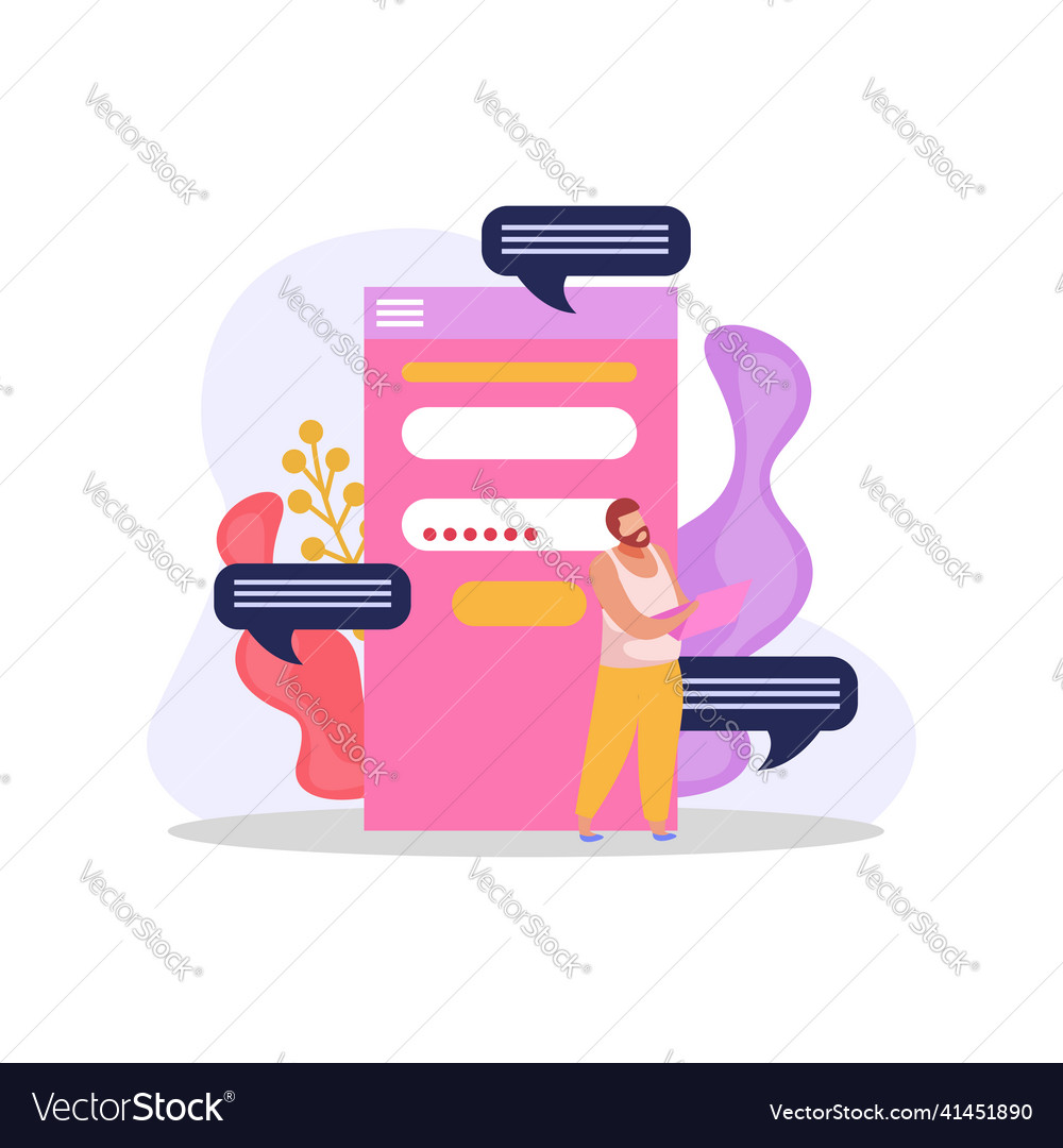 Flat computer user icon Royalty Free Vector Image