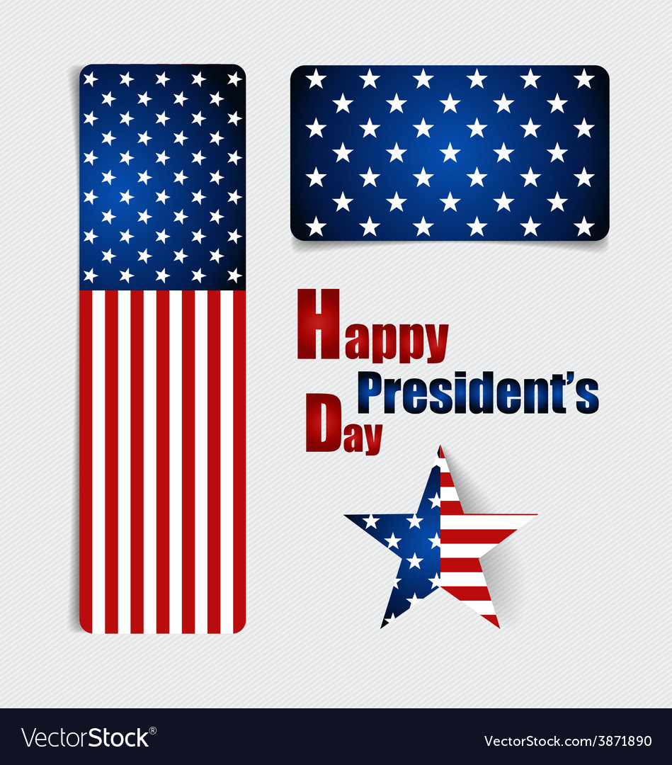 Happy presidents day presidents day banner design Vector Image