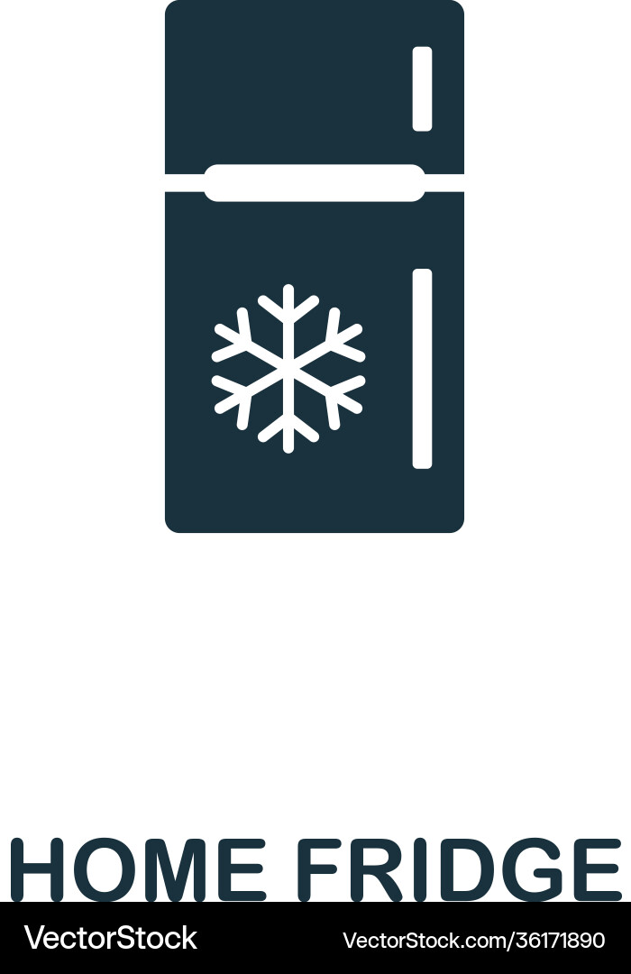 Home fridge icon premium style design from Vector Image