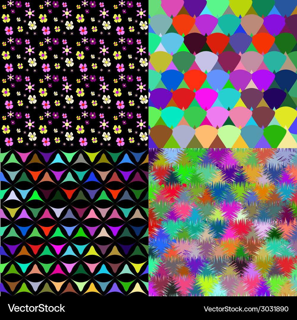 Set of texture many small brightly colored figures