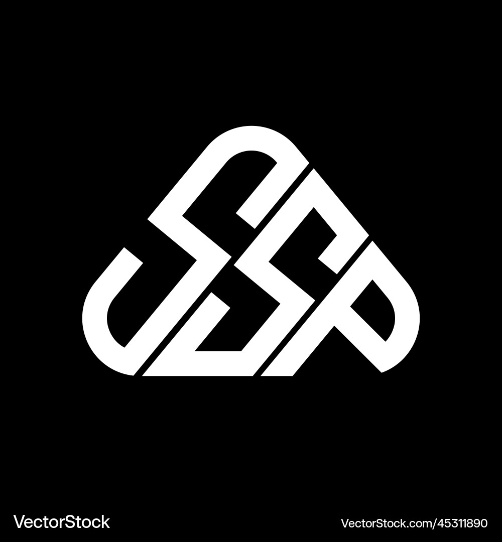 Ssp letter logo creative design with graphic Vector Image