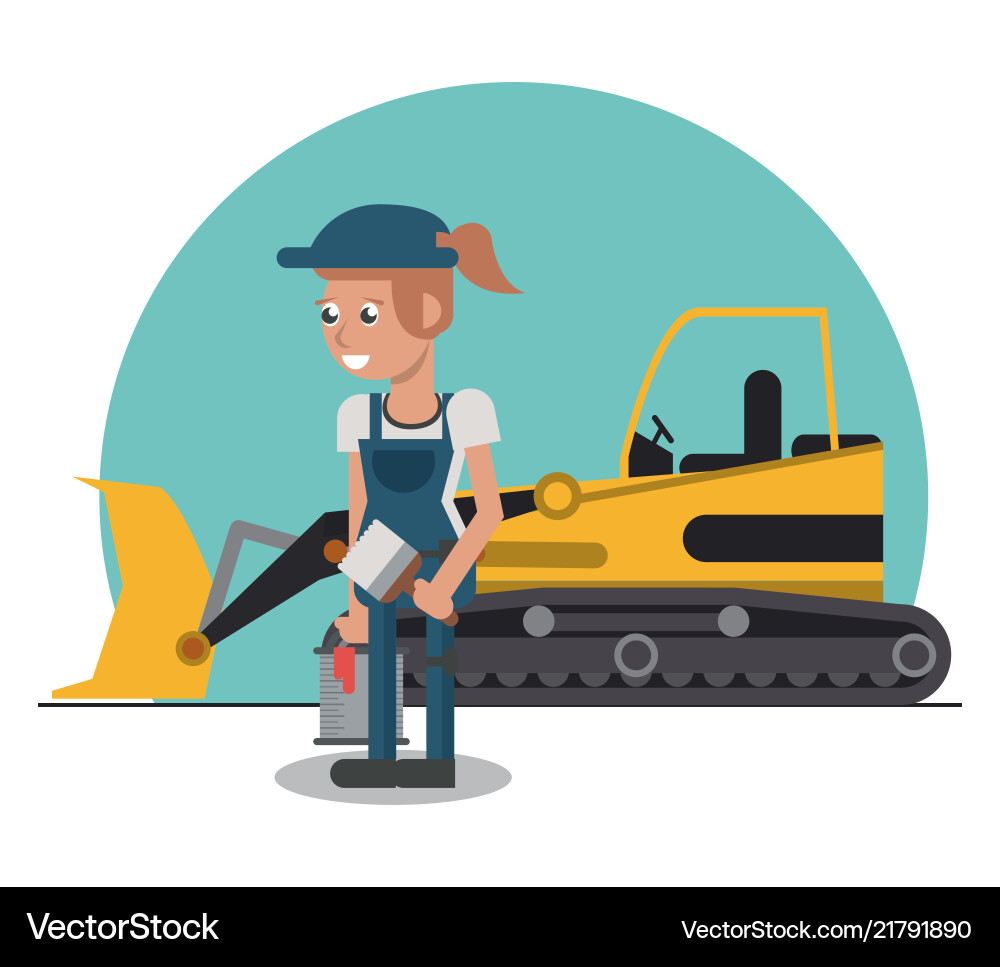 Woman worker cartoon Royalty Free Vector Image
