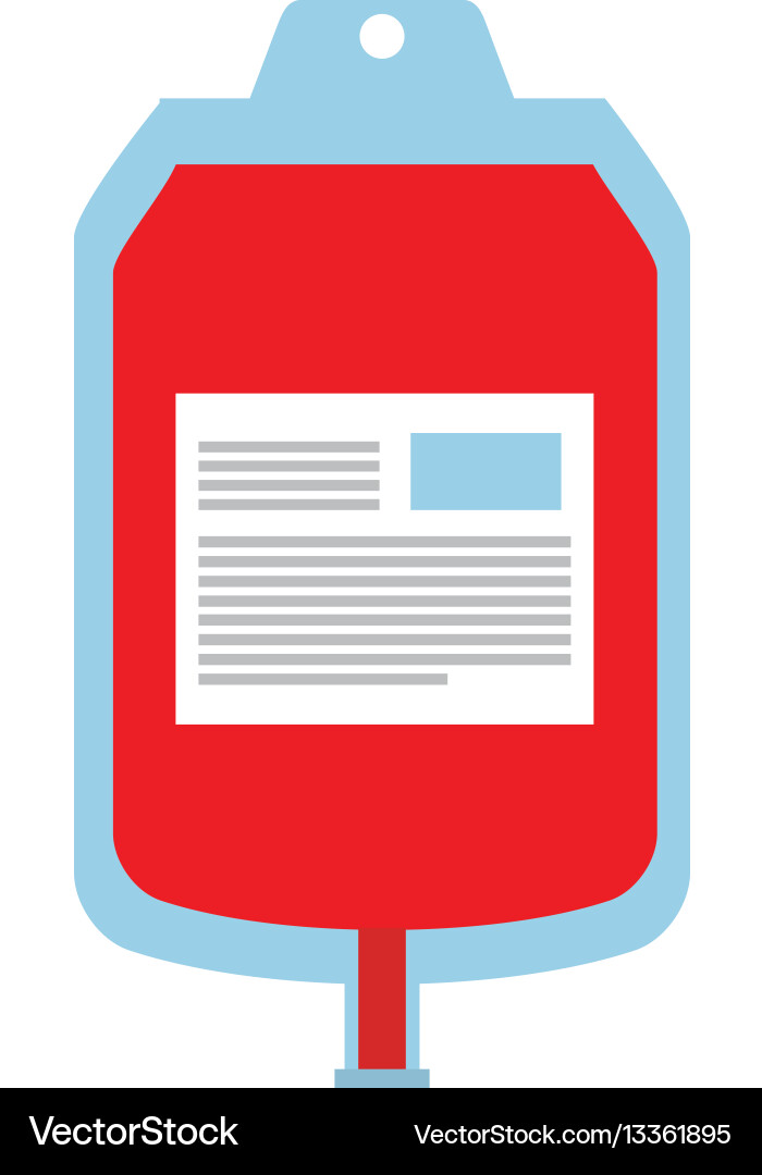 Blood donation bag icon Royalty Free Vector Image