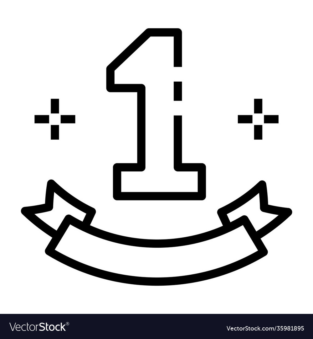 First place Royalty Free Vector Image - VectorStock