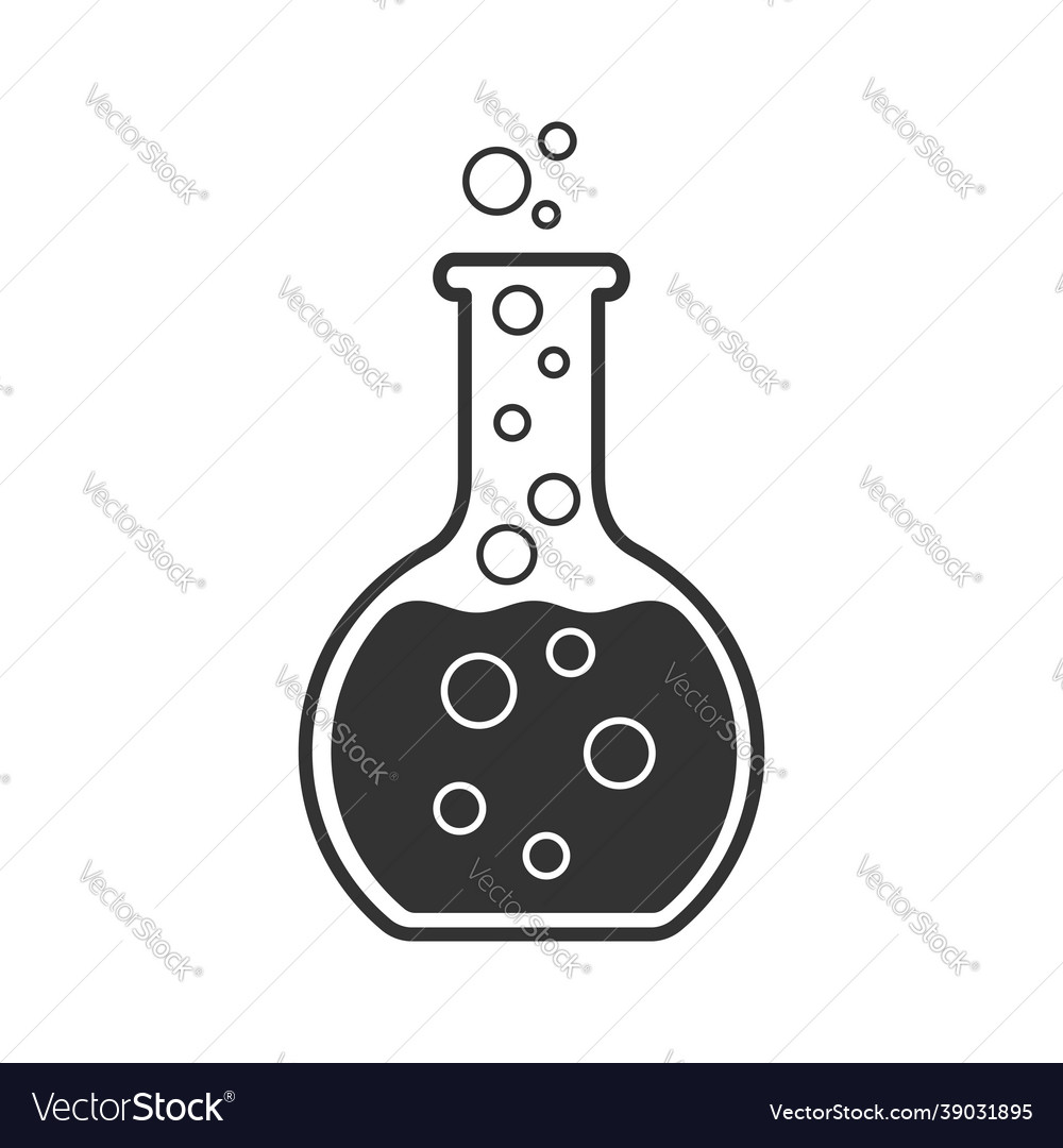 Flask Royalty Free Vector Image - VectorStock