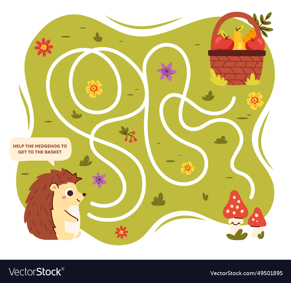 Maze game template Royalty Free Vector Image - VectorStock