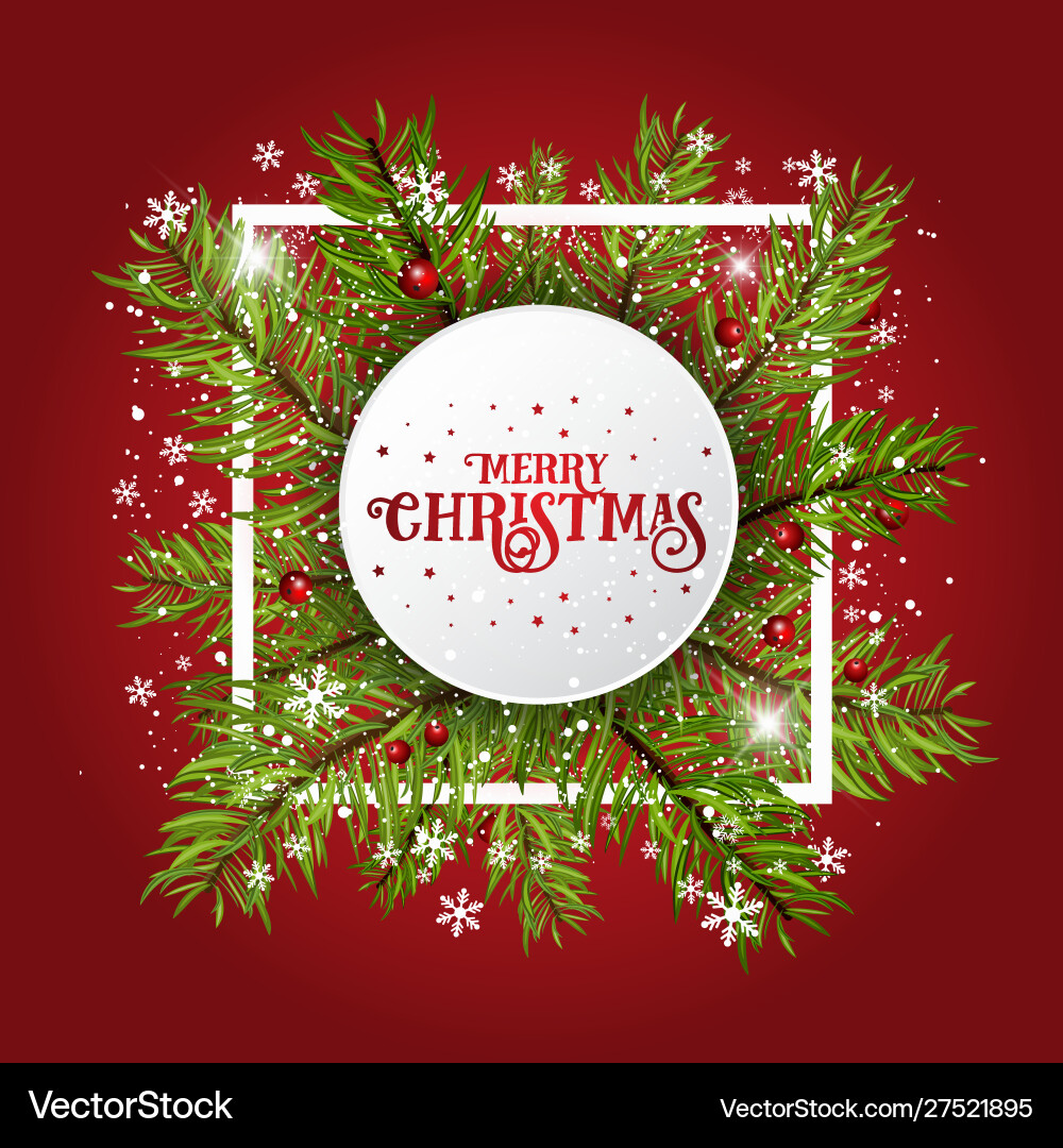 Merry christmas background design Royalty Free Vector Image