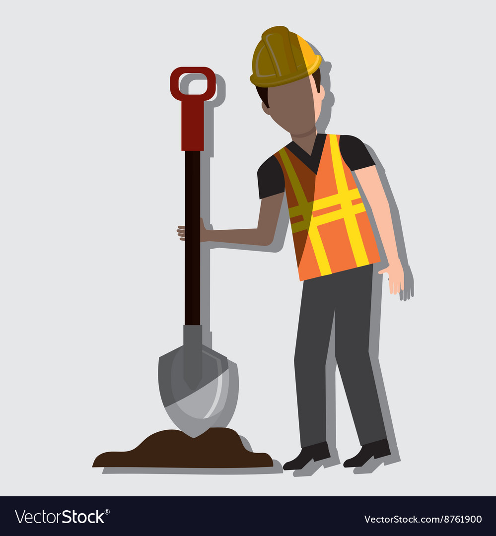 Construction worker design Royalty Free Vector Image