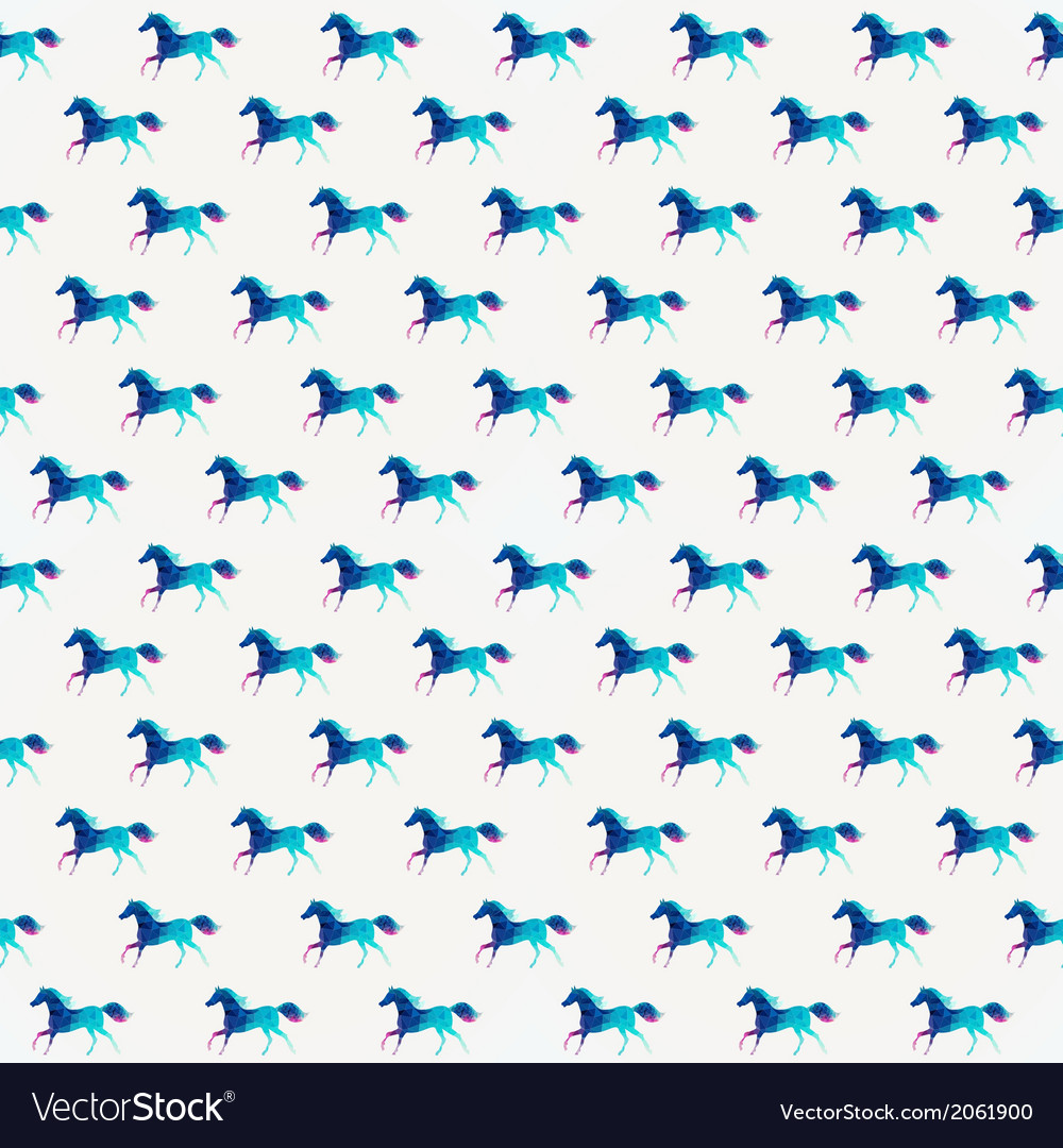 Horse seamless pattern triangle horse abstract Vector Image Horse seamless pattern triangle horse abstract Vector Image