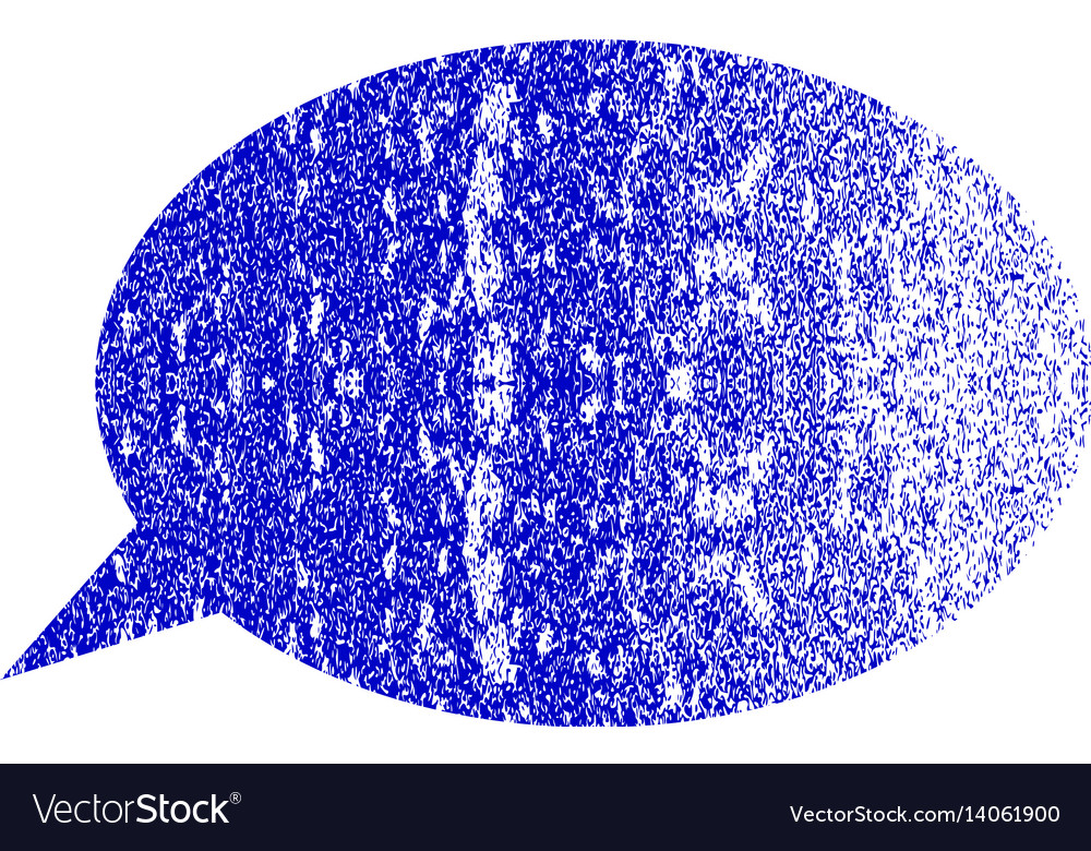 Message cloud grunge textured icon Royalty Free Vector Image