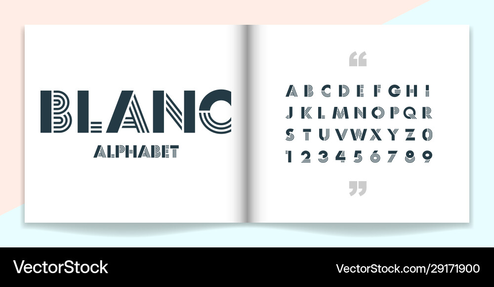 Modern font and alphabet set lettering design Vector Image