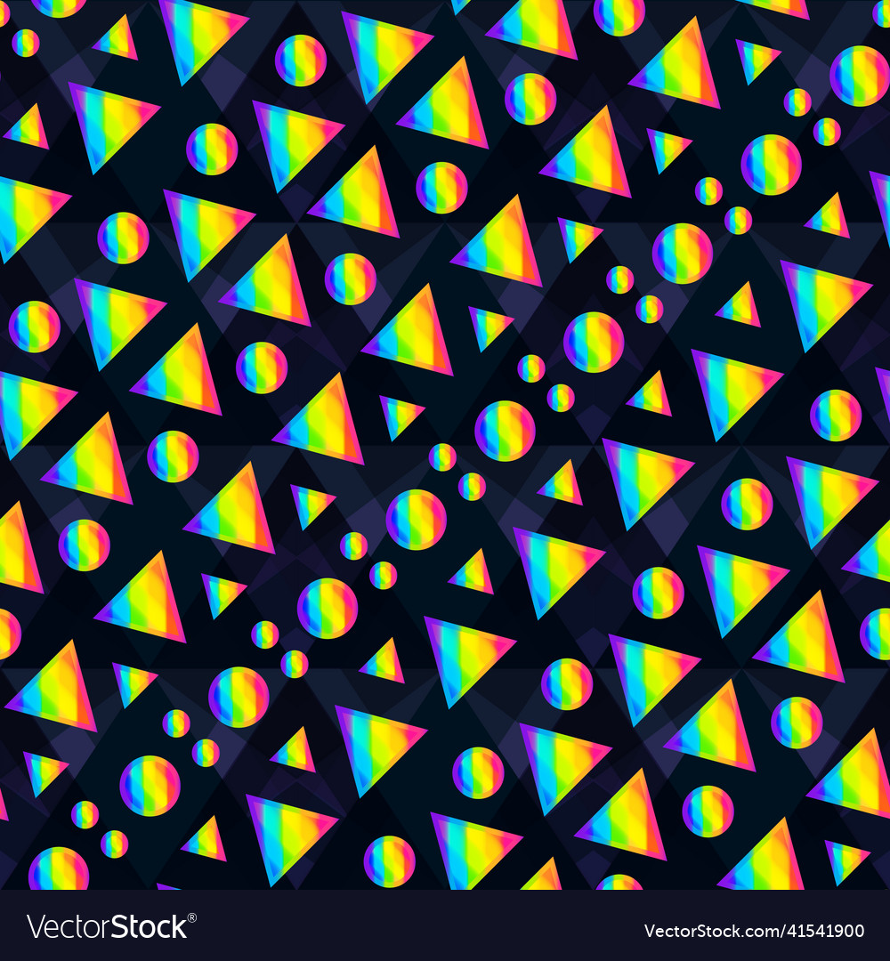 Rainbow geometric pattern Royalty Free Vector Image