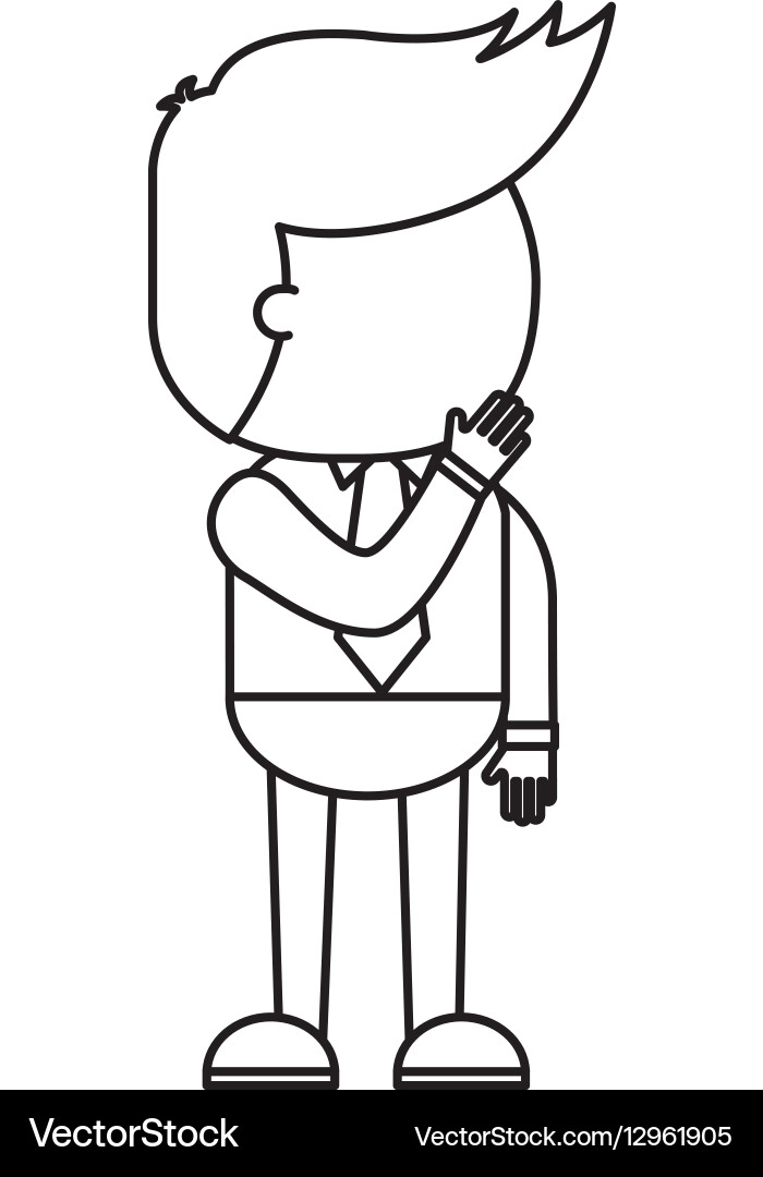 Businessman funny character icon Royalty Free Vector Image