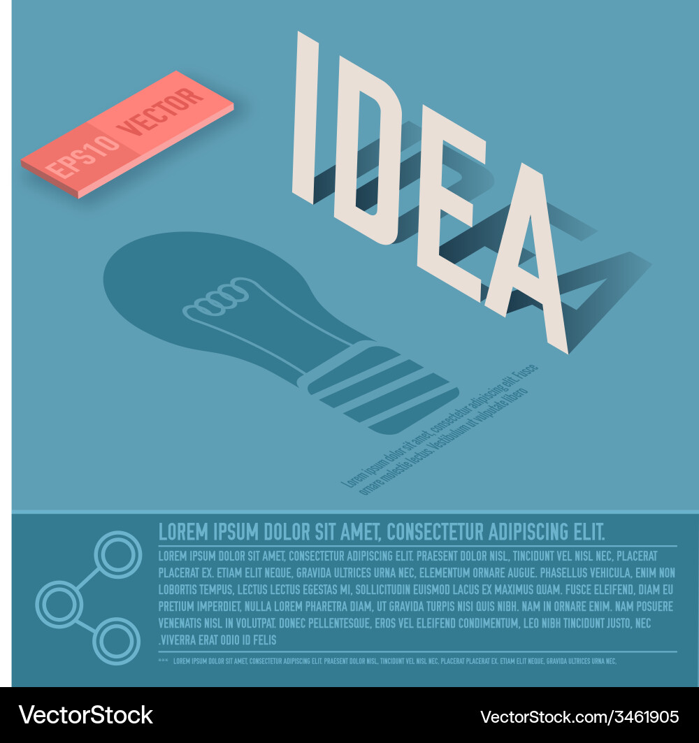 Idea card business background concept design Vector Image