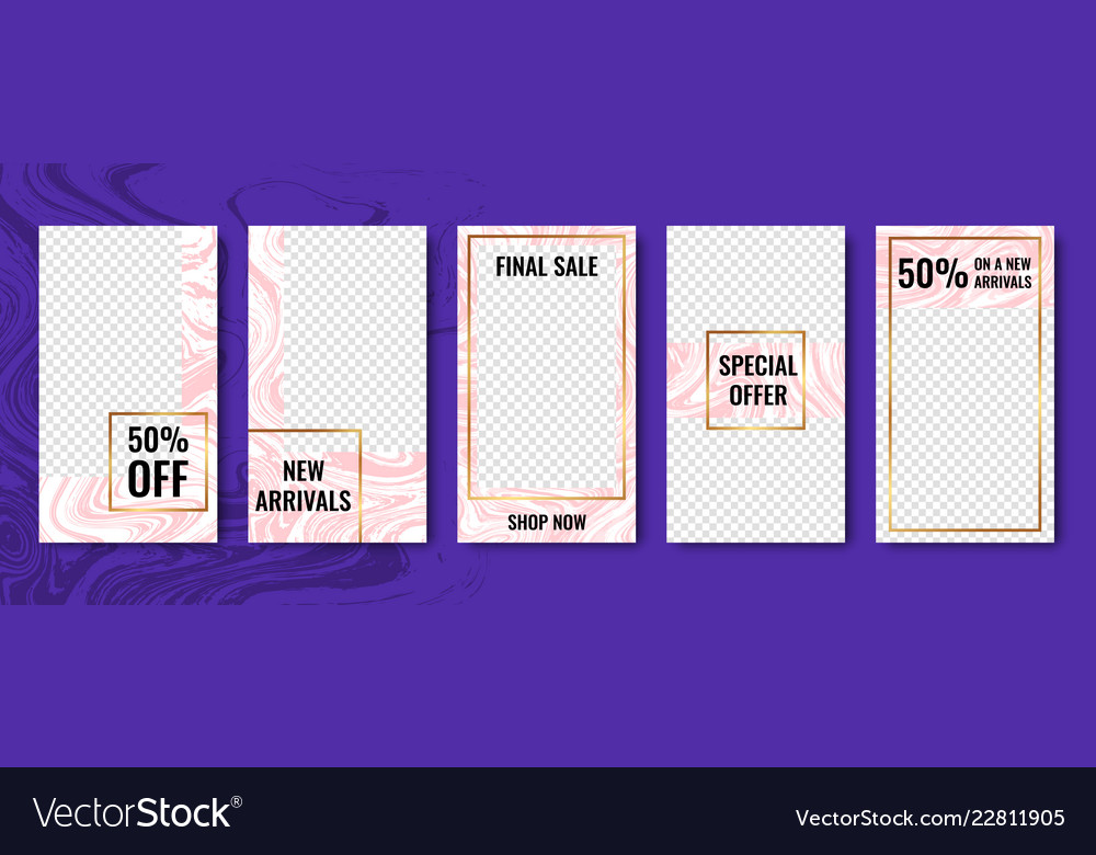 Set abstract backgrounds template Royalty Free Vector Image