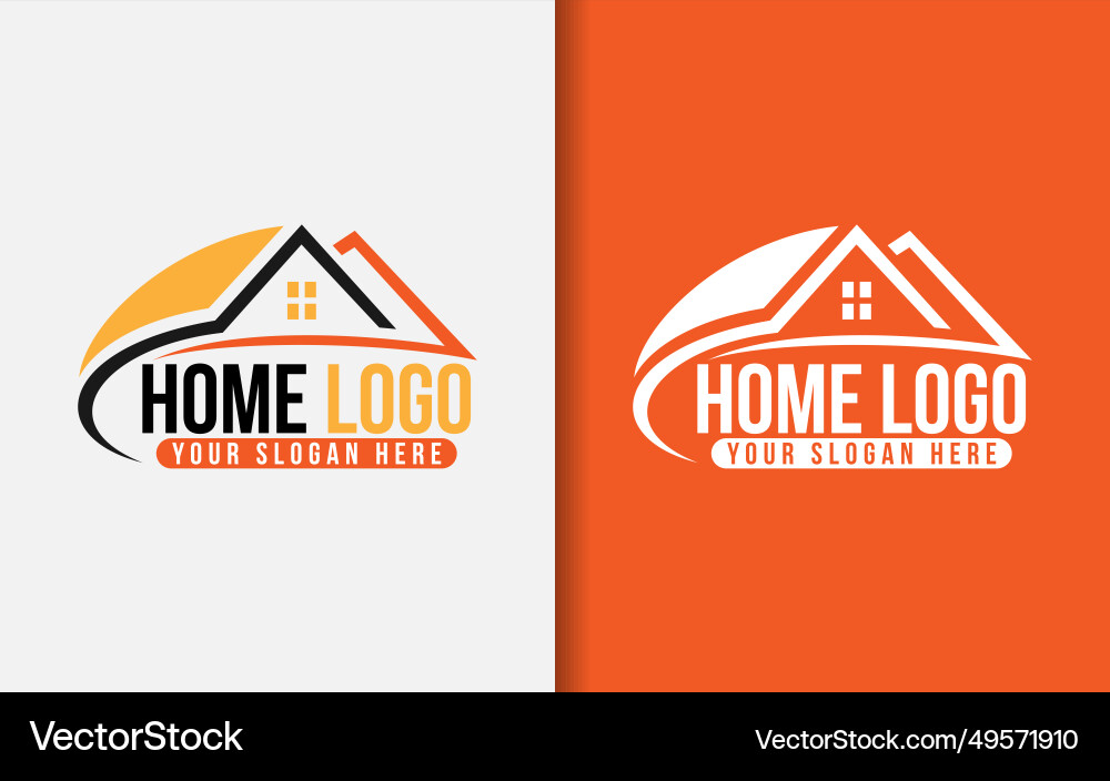 Abstract minimalist house rooftop logo design Vector Image