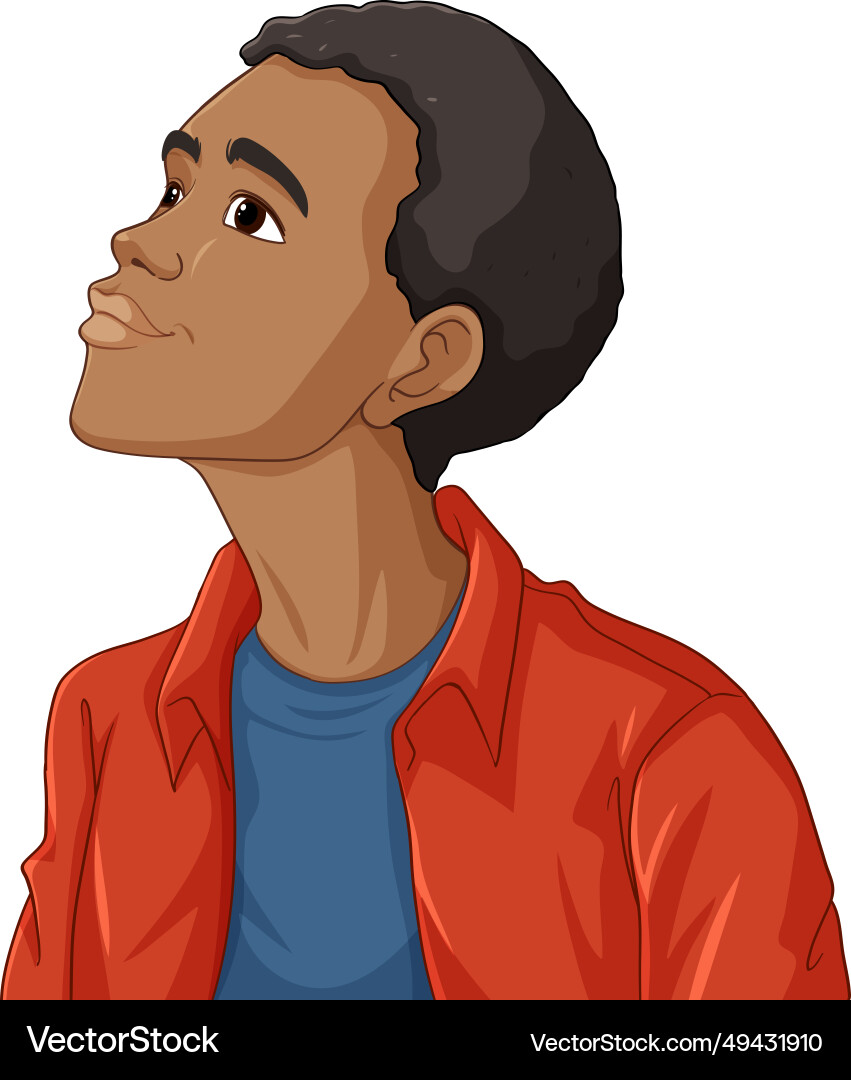 African man cartoon character Royalty Free Vector Image
