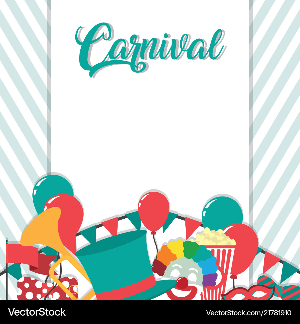 Carnival festival concept Royalty Free Vector Image