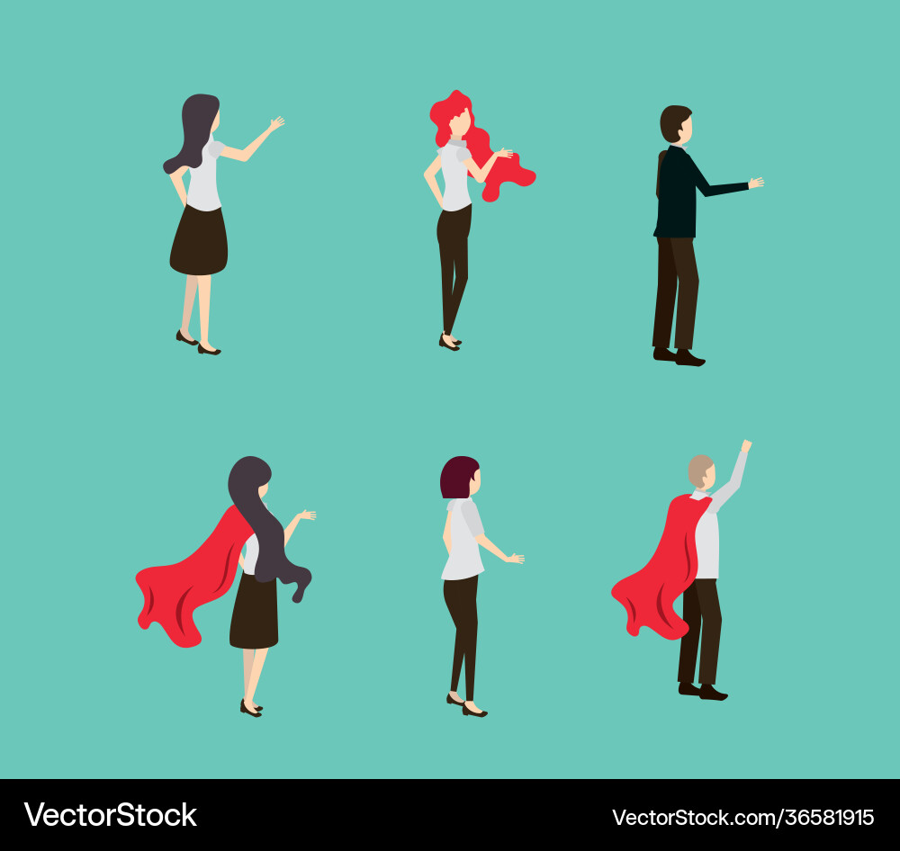 Business people courageous Royalty Free Vector Image