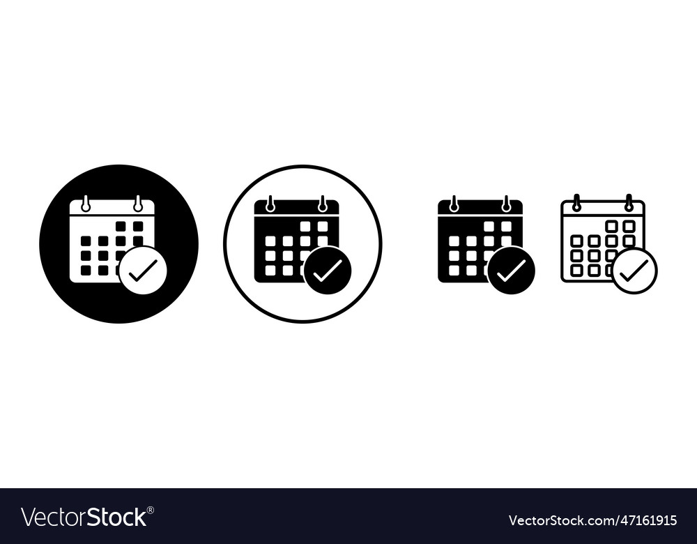 Calendar Icon Calender Symbol Royalty Free Vector Image