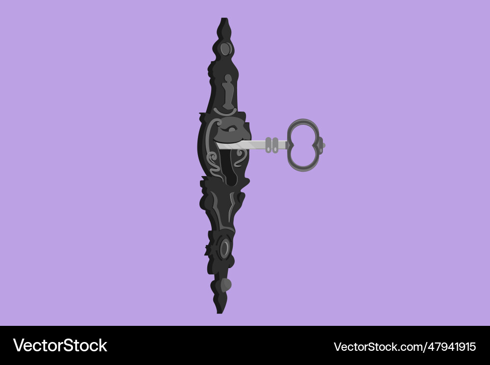 Steampunk Skeleton Key Drawing