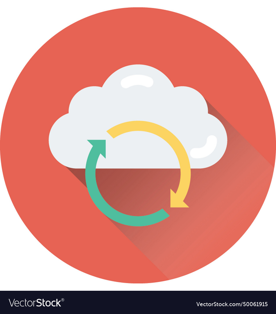 Cloud sync icon Royalty Free Vector Image - VectorStock
